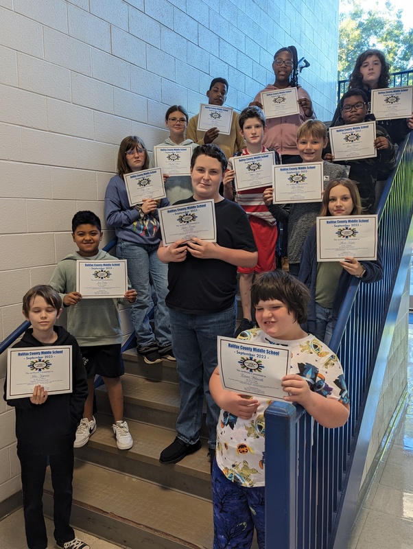 HCMS September 2023 Students of the Month | Halifax County Middle School